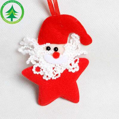 Xibao Christmas red non-woven pendant beard Santa Claus five
