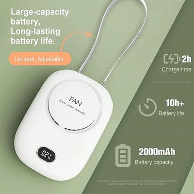 Portable Lazy Hanging Neck Fan Cooling Fans Bladeless USB Re