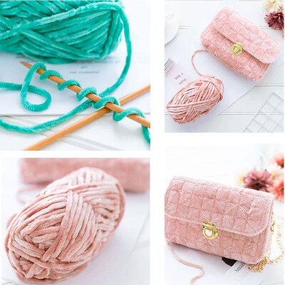 1pc 100g Super Soft Yarn Chunky Blanket Yarn Chenille Yarns