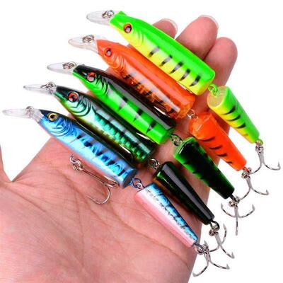 1Pcs Lifelike Artificial Crankbait Multi Jointed Fishing Lur