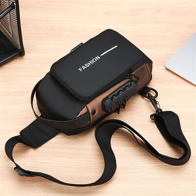 Mens Large-capacity Motorcycle Chest Bag One-shoulder Cross