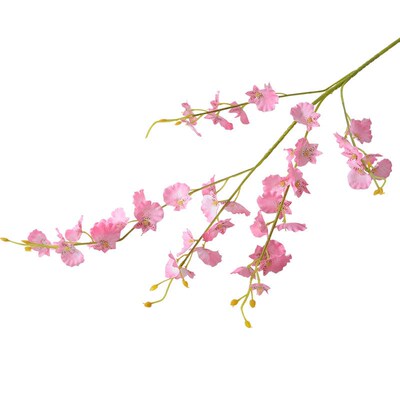5 fork artificial flower dancing orchid yellow fake flower p