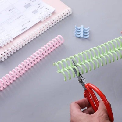 1-15pcs Spiral Binders 30 Holes Circles Ring Loose-leaf Pape