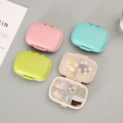 8 grids organizer container for tablets travel pill box with