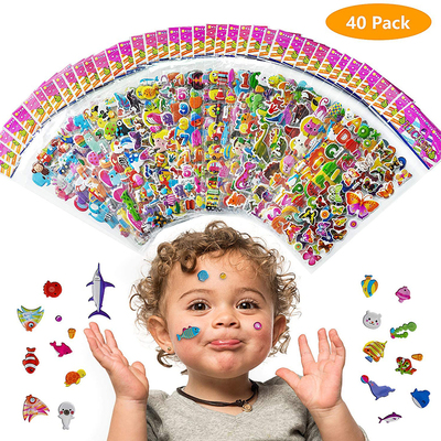 40 Sheets/lot Cartoon ers 3D Cartoons Characters Princess Ra