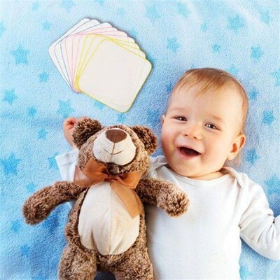 9 Pcs Infant Burp Cloths Baby Gauze Square Bibs Burping Kid