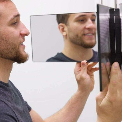 Three mirror Self catering haircuts rearview suspension retr