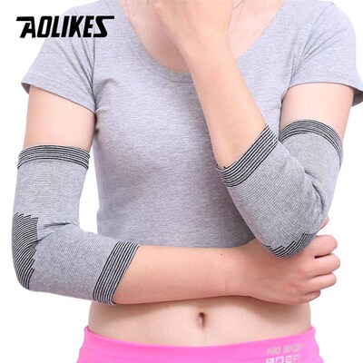 1Pair Elasticated Knee Pads Knee Support Brace Leg Arthritis