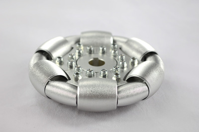 100mm铝全向轮（omni directional wheels)单片90°铝轮 14179S