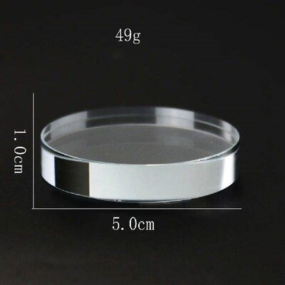 Transparent Cylindrical Glass Crystal Ornament Home Table