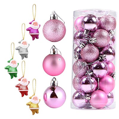 24Pcs Christmas Balls Party Xmas Tree Decorations Hanging