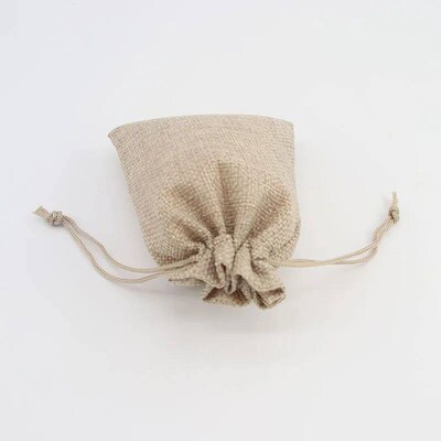 10/20 Pcs Burlap Gift Drawstring Bags for Party Christmas Li