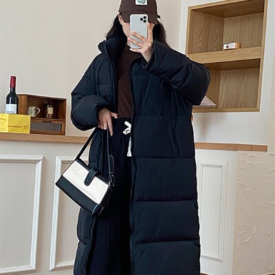 Vielleicht 2023 New Solid Color Stand Collar Womens Puffer