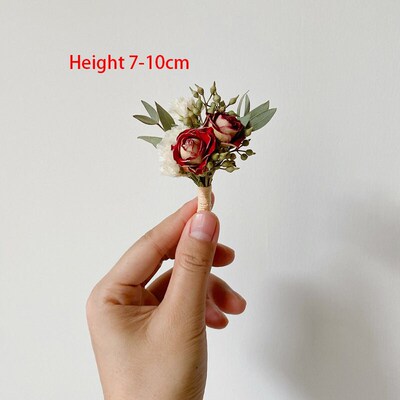 Mini Dried Flower Bouquet for Decoration DIY Wedding Corsage