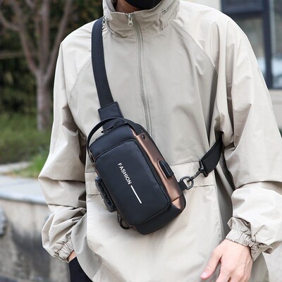 New Mens Cycling Motorcycle Bag Password Lock Anti-theft Ch