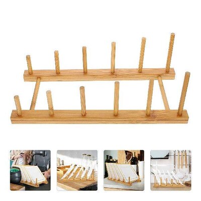Dish Drainer Cup Storage Shelf Plate Holder Shelves Bowl