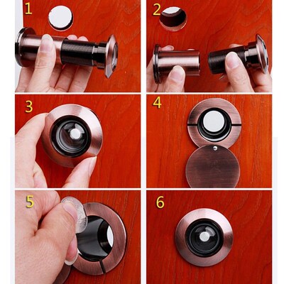 Heavy Duty Front Door Peephole with Anti-peeping Back