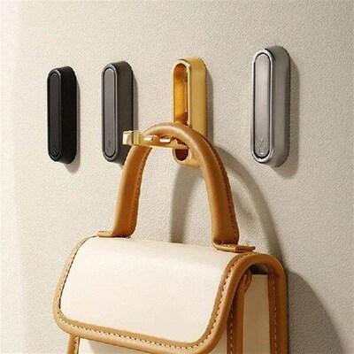 2pcs Foldable Wall Hangings, Metal Foldable Hook Wall