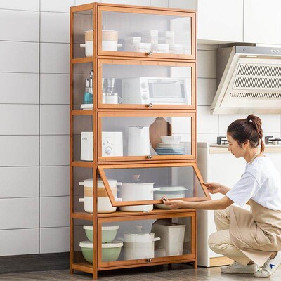 Kiten storage racks, floor-mounted flip cabinets, microwav