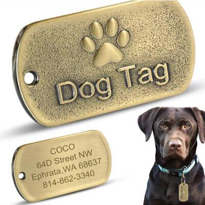 Stainless Steel Dog ID Tag Personalized Dogs Tags Nameplate