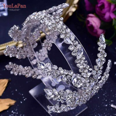 YouLaPan HP425 Bridal Headband Wedding Crowns Bride Tiara an