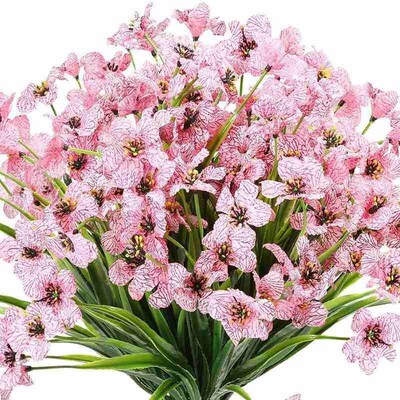 1pc/5pcs Artificial Flower Outdoor Anti UV Non Fading Plasti