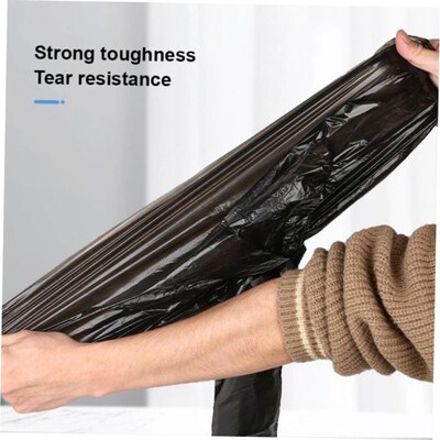 Rubbish Bag Continuous Roll Trash Can Bin Trash Bags Black 1