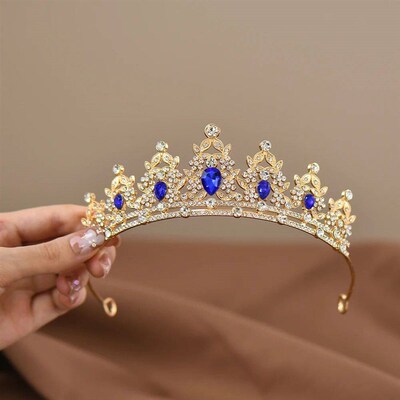 Childrens Princess Crown Crystal Tiara Girls Hair Accessori