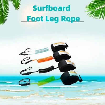 Coiled Surf Leash Safety Surf Sup Coiled Premium Surf Surfbo