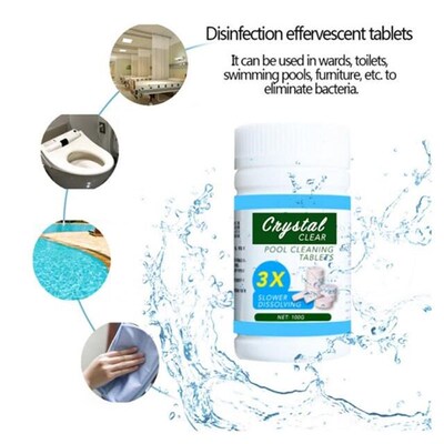 Pool Cleaning Float With 100pcs Purifier Tablets Swimming Po