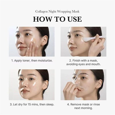 75ML Collagen Peel-Off Mask Moisturizing Firming Night Wrapp
