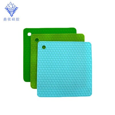 Foodgrade Square Thick Silicone Honeycomb Mat Heatresistant