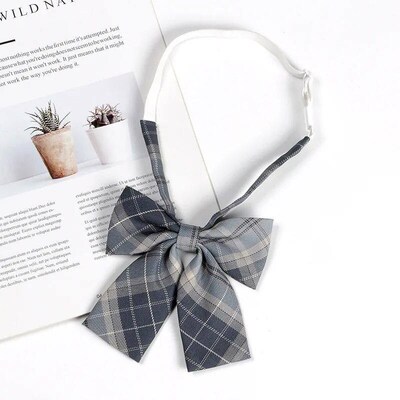 Fashion JK Bowtie Women College Student Collar Tie Cotton Pl