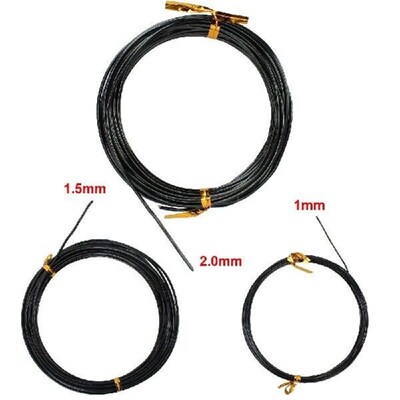 3 Rolls Anodized Aluminum Bonsai Training Wire With 3