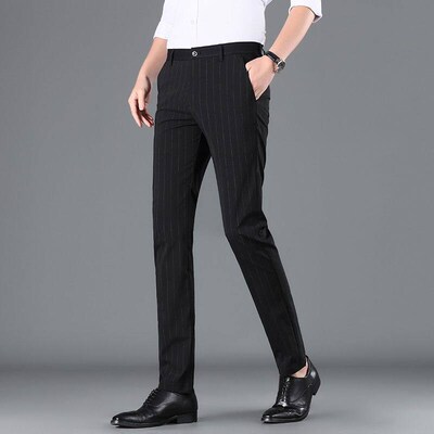 Spring an Summer Mens Pants Mens Business Slim-fit Vertica