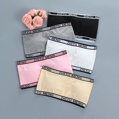 Puberty Girls Cotton Underwear Tube Top Children Invisible S