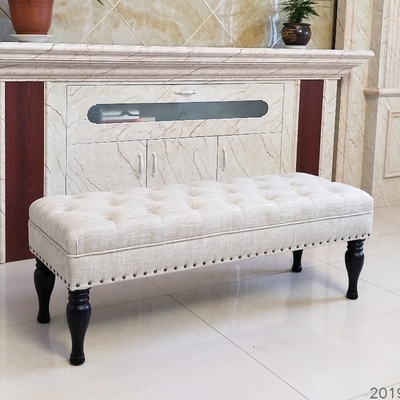 定制欧式沙发椅凳  布艺床尾凳  实木客厅凳 百搭款的美 工艺椅凳