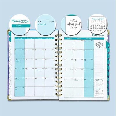 2024 2024 daily weekly monthly planner agenda diary notebook