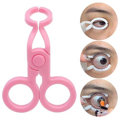 3pcs Women Eye Care Contact Lenses Inserter Remover Plastic