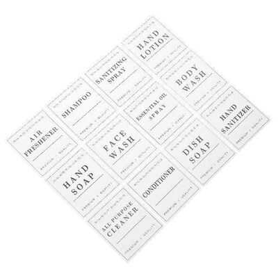 12 Pcs Bathroom Storage Tags Label Stickers Lable