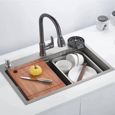Kitchen Faucet Single Hole Pull-Out Spout Kitchen Sink Mixer