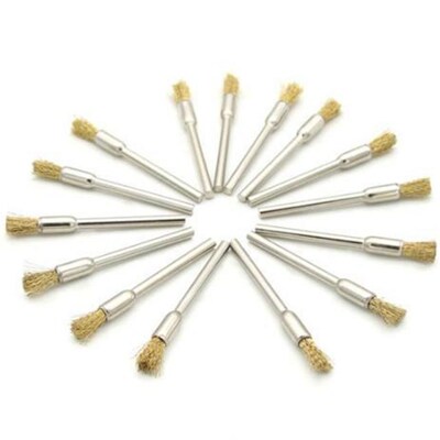 3mm Shank Copper Steel Wire Brush Polishing Wheel With Rod D