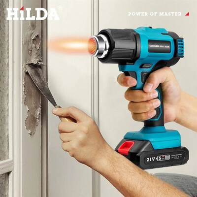 300-550 Electric Heat Gun Rechargeable Cordless Temperatur