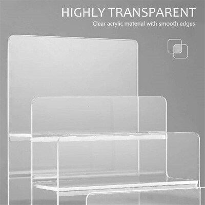 Retail Trapezoid Display Stand Cupcake Acrylic Storage Rack