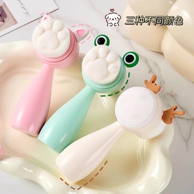 Facial Cleansing Brush with Soft Bristles, Double-Sided Clea