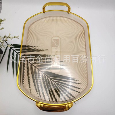 High-end Cross-border Snack Platter, Plastic Tray, Elegant F