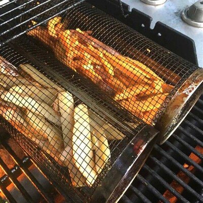 Barbecue Grilling Basket Portable Barbecue Cage Net