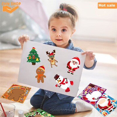 Stocking Stuffers,Christmas Stickers DIY Decoration Gifts