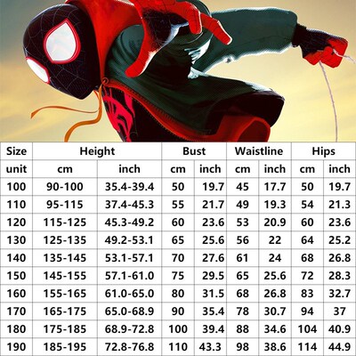 New Miles Morales Far From Home Spiderman Cosplay Costume Pe