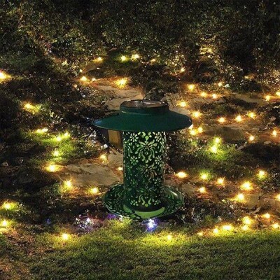 Solar Bird Feeder For Outdoors Hanging Feeder For Solar